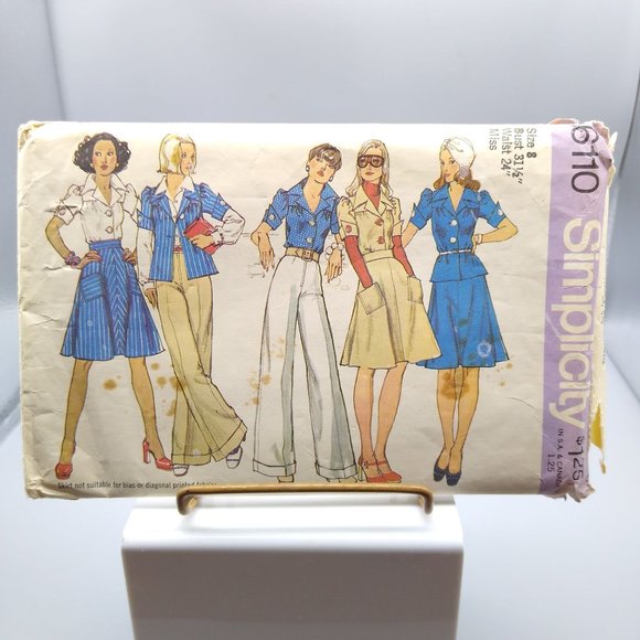 Simplicity | Office | Vintage Sewing Pattern Simplicity 61 Misses 1973 ...